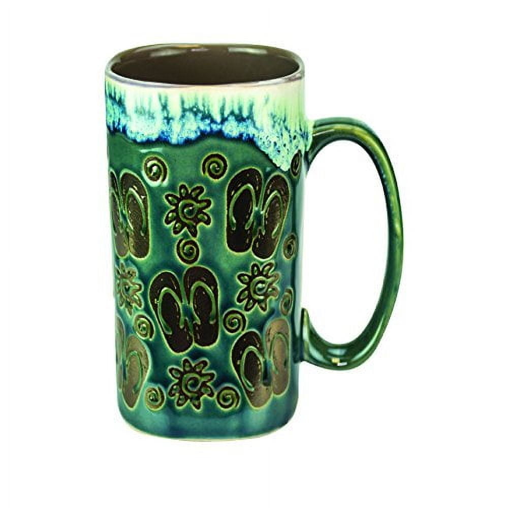 MUG Glazed Ceramic Coffee Mugs Flip Flops Sandals Design Dishwasher ...