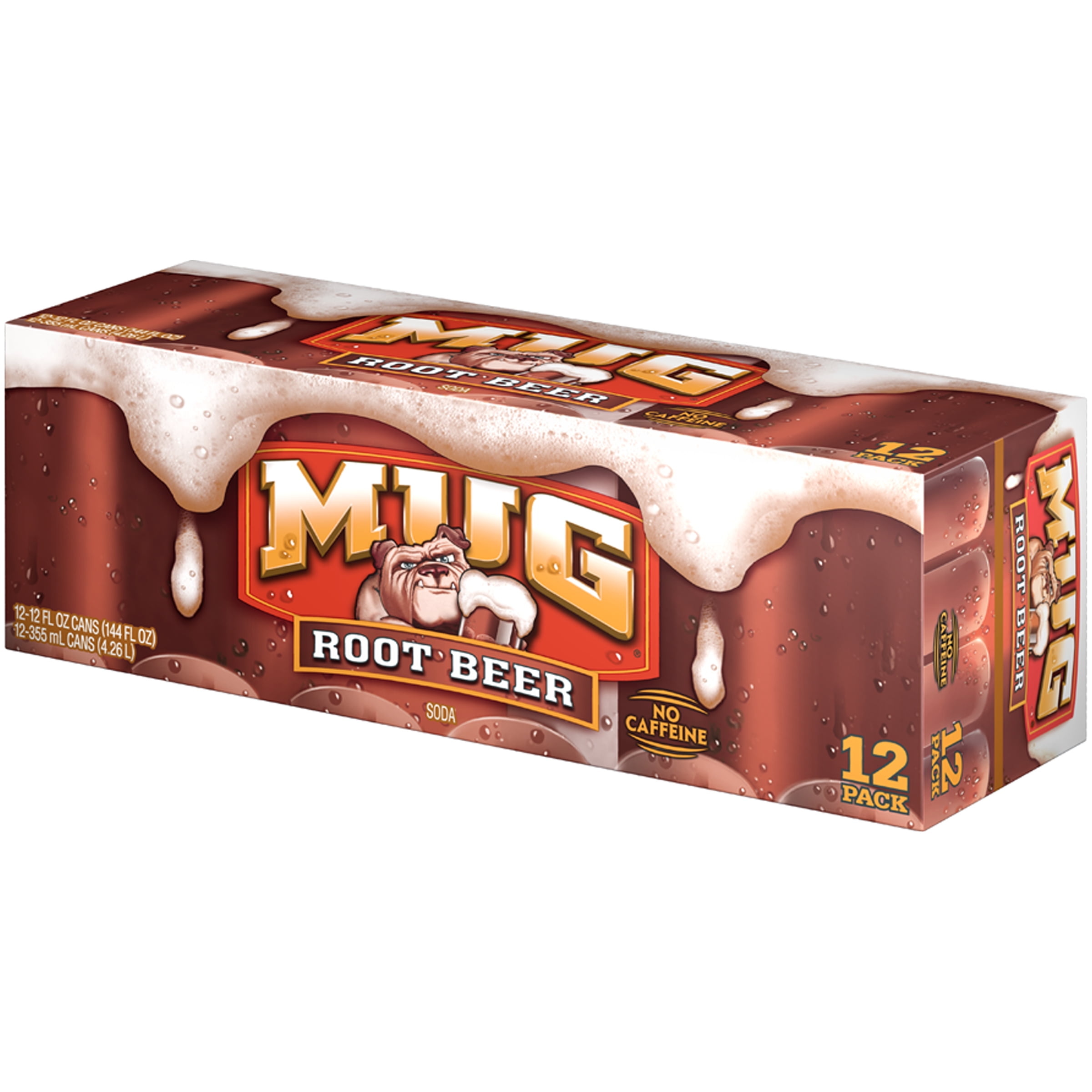 MUG Root Beer Soda Pop, 12 fl oz, 12 Pack Cans - Walmart Business Supplies