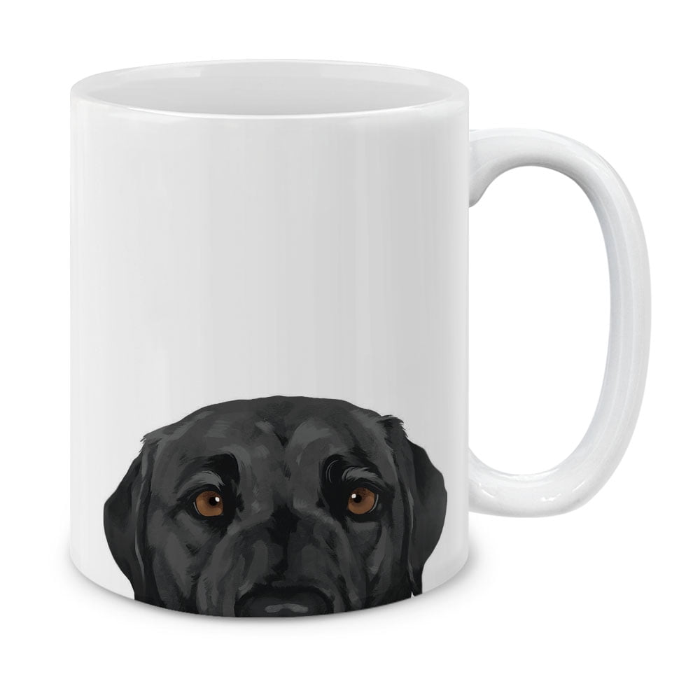 MUGBREW 11 Oz Ceramic Tea Cup Coffee Mug, Black Labrador Retriever Dog ...