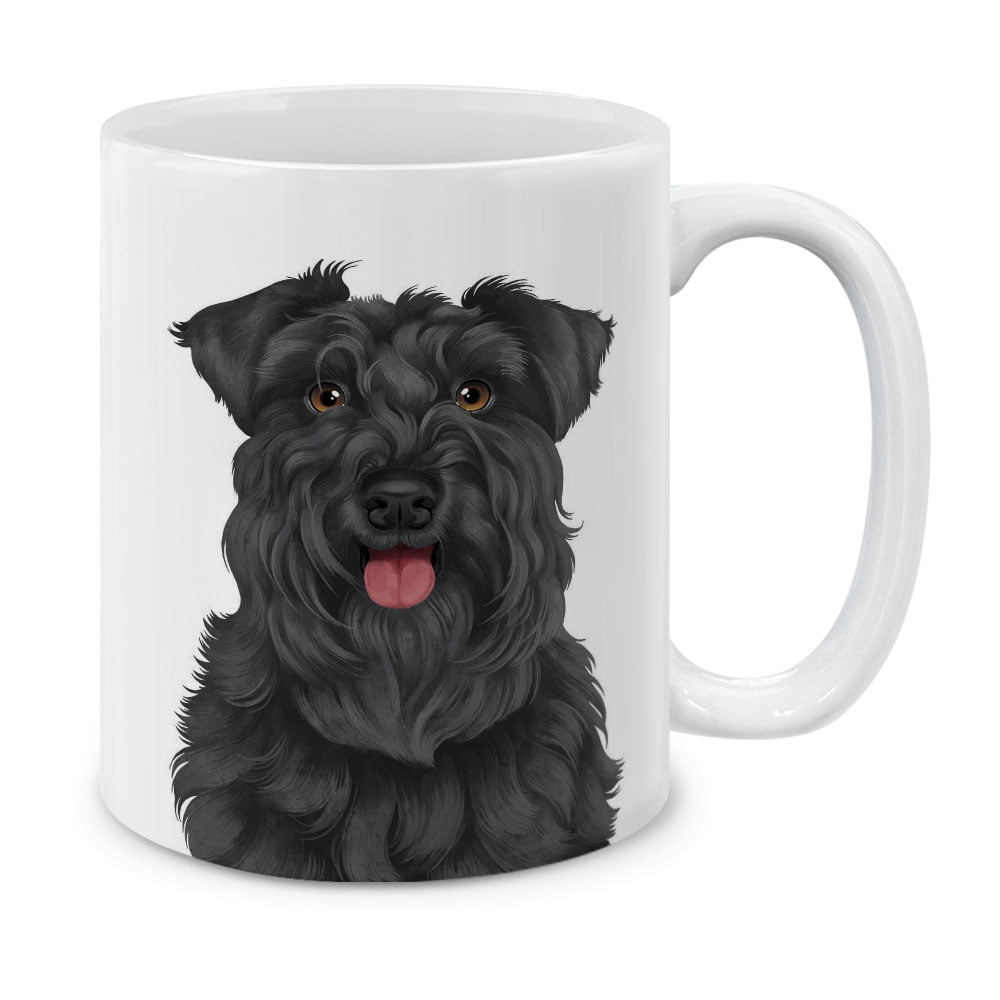 MUGBREW 11 Oz Ceramic Tea Cup Coffee Mug, Black Miniature Schnauzer Dog ...