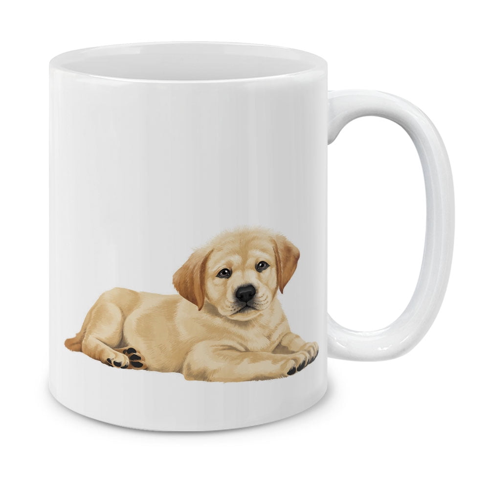 MUGBREW 11 Oz Ceramic Tea Cup Coffee Mug, Cream Labrador Retriever ...