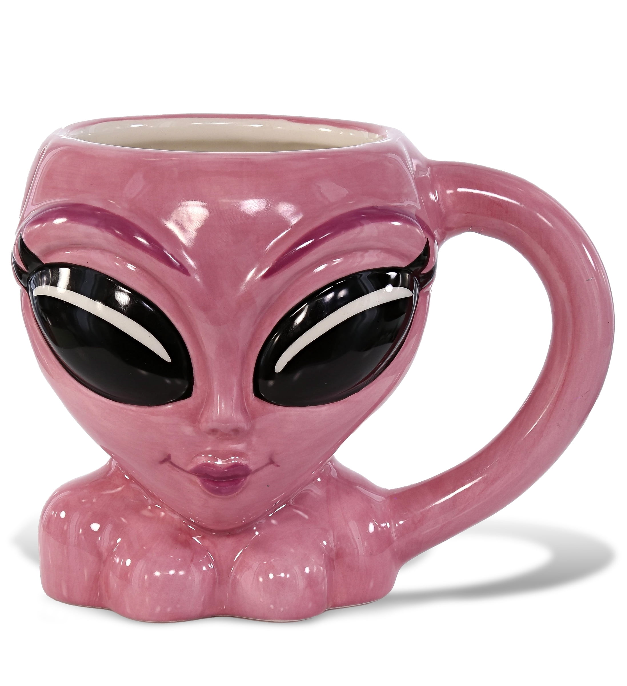 MUGNIV Novelty Pink Alien Mug - Cute Coffee Mugs for Women and Funny ...