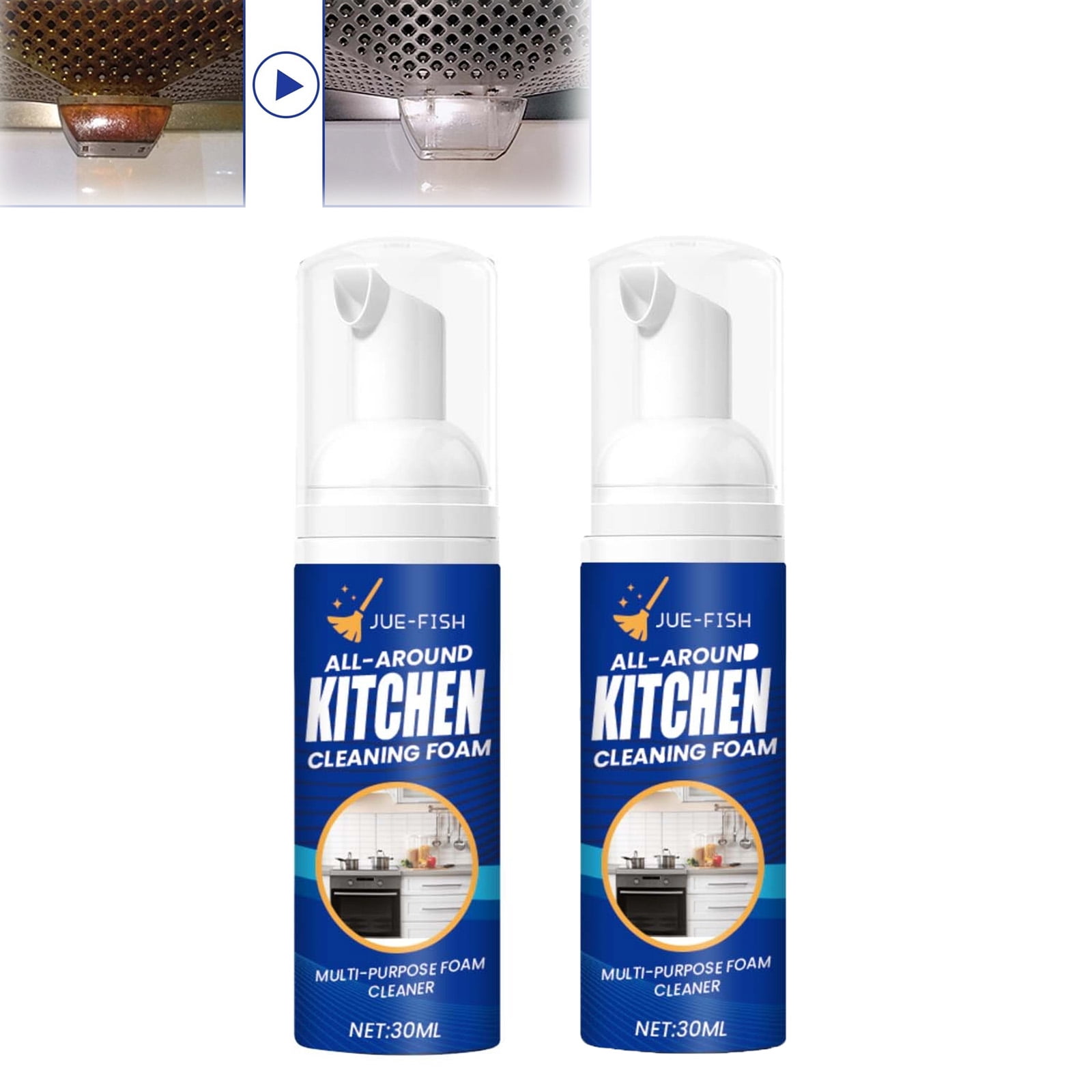 MUJAUIOSSP All Round Kitchen Cleaning Foam, All Round Foaming Cleanser ...