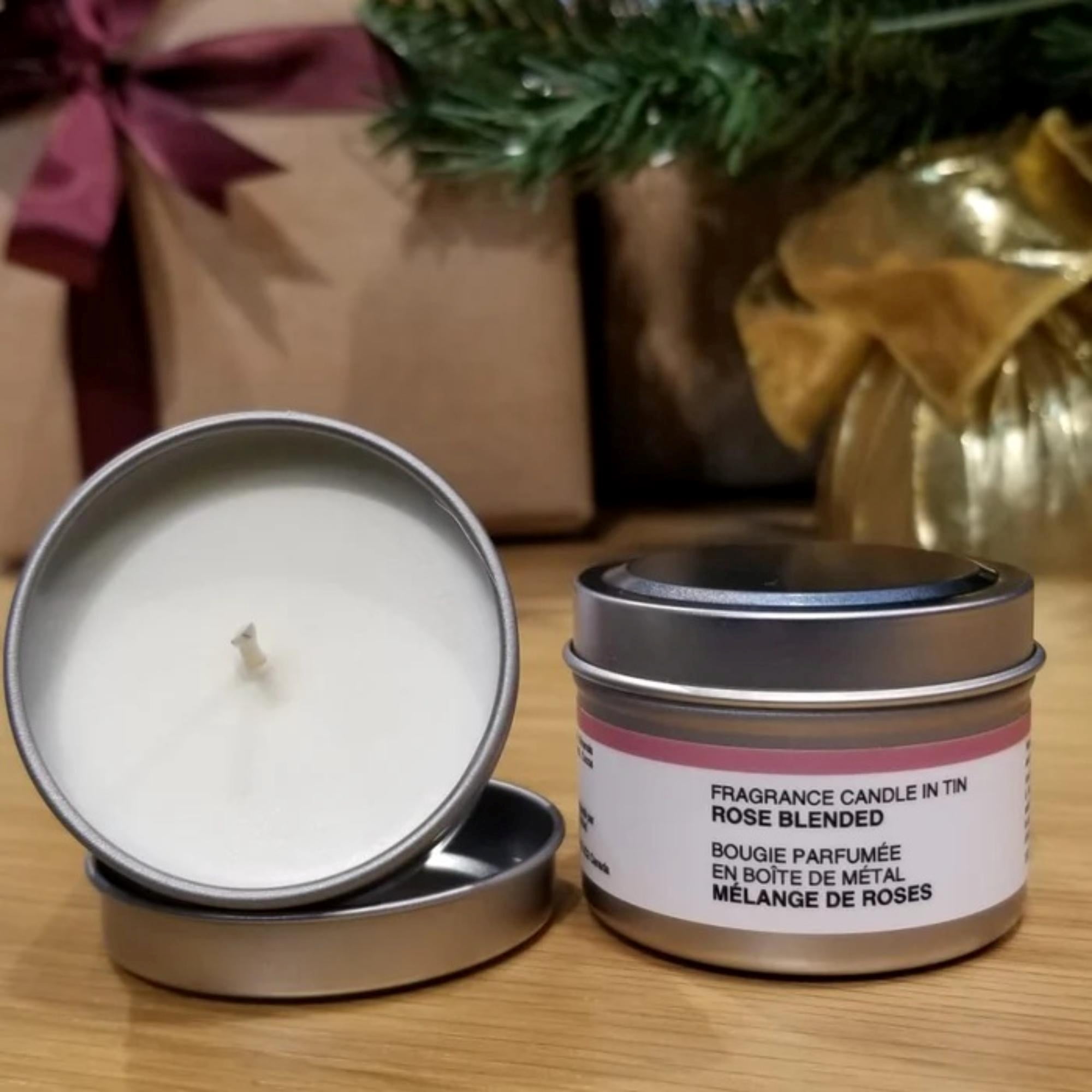 MUJI Rose Blended Scented Soy Candle in Tin - 6 oz. - Walmart.com