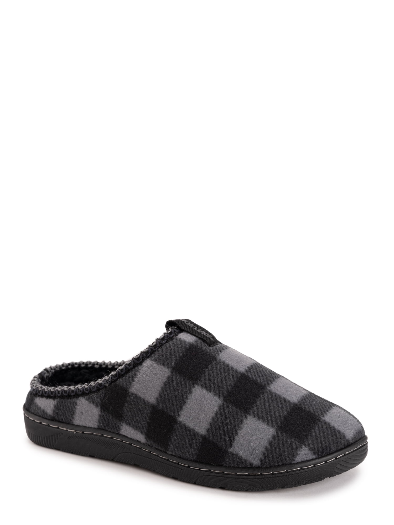MUK LUKS Men's Plaid Fleece Comfort Clog Slipper - Walmart.com