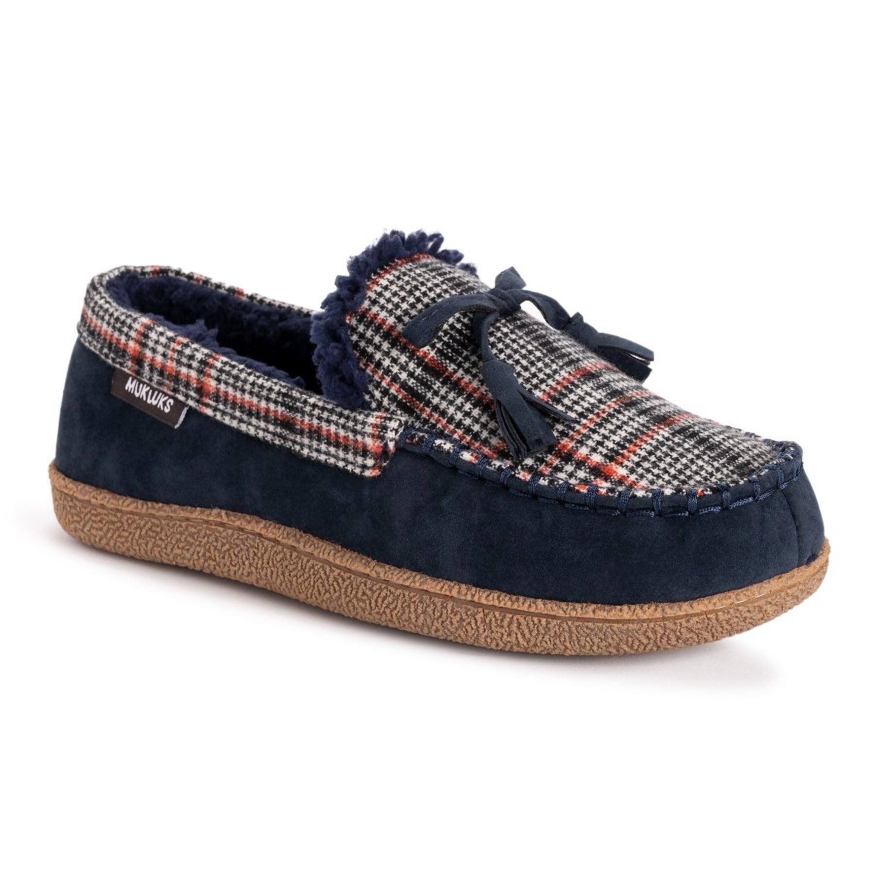 MUK LUKS Men's Tanver Slipper - Navy, 13 - Walmart.com