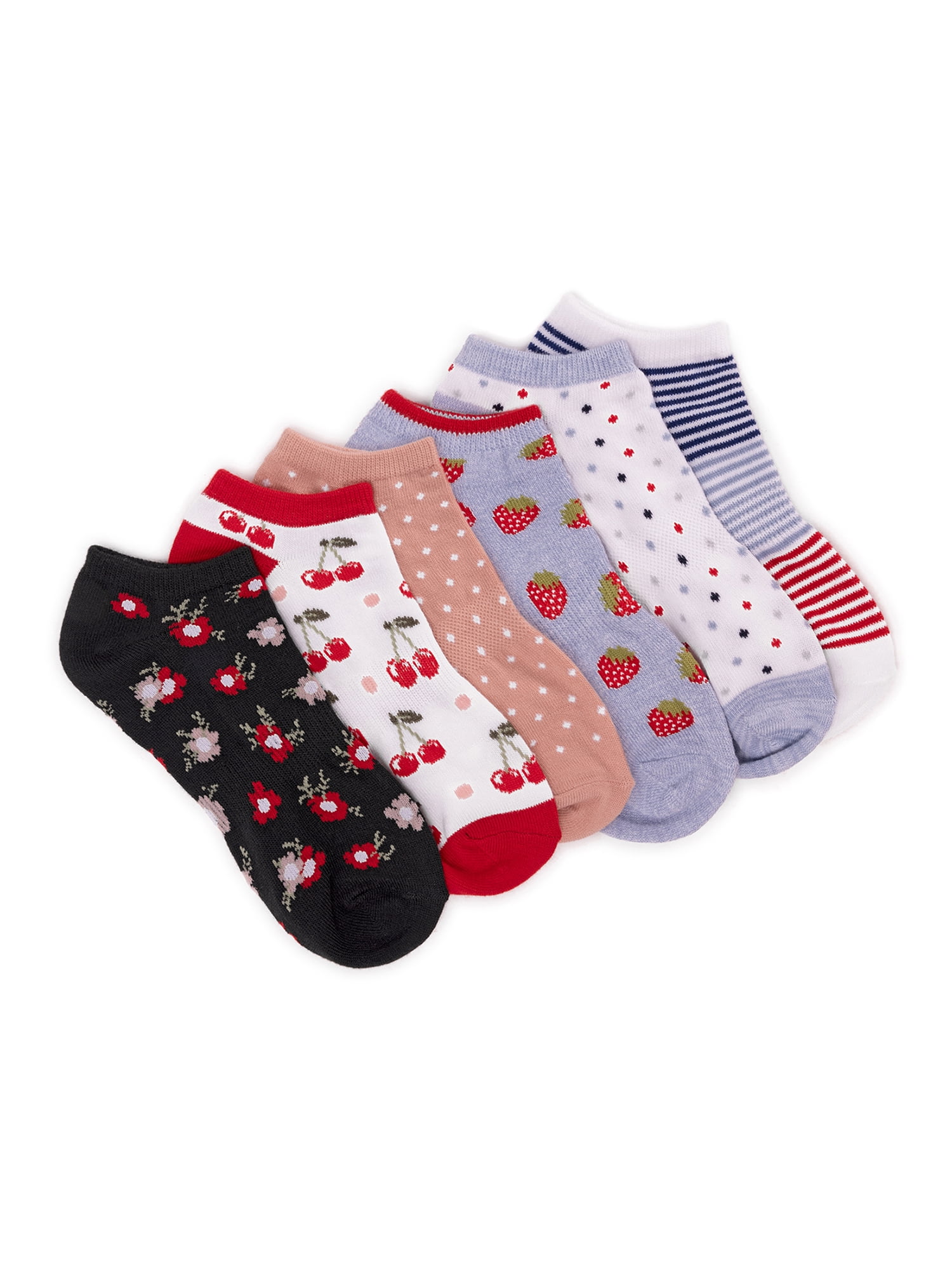 MUK LUKS® Women's 6 Pair Pack Ankle Sock - Walmart.com