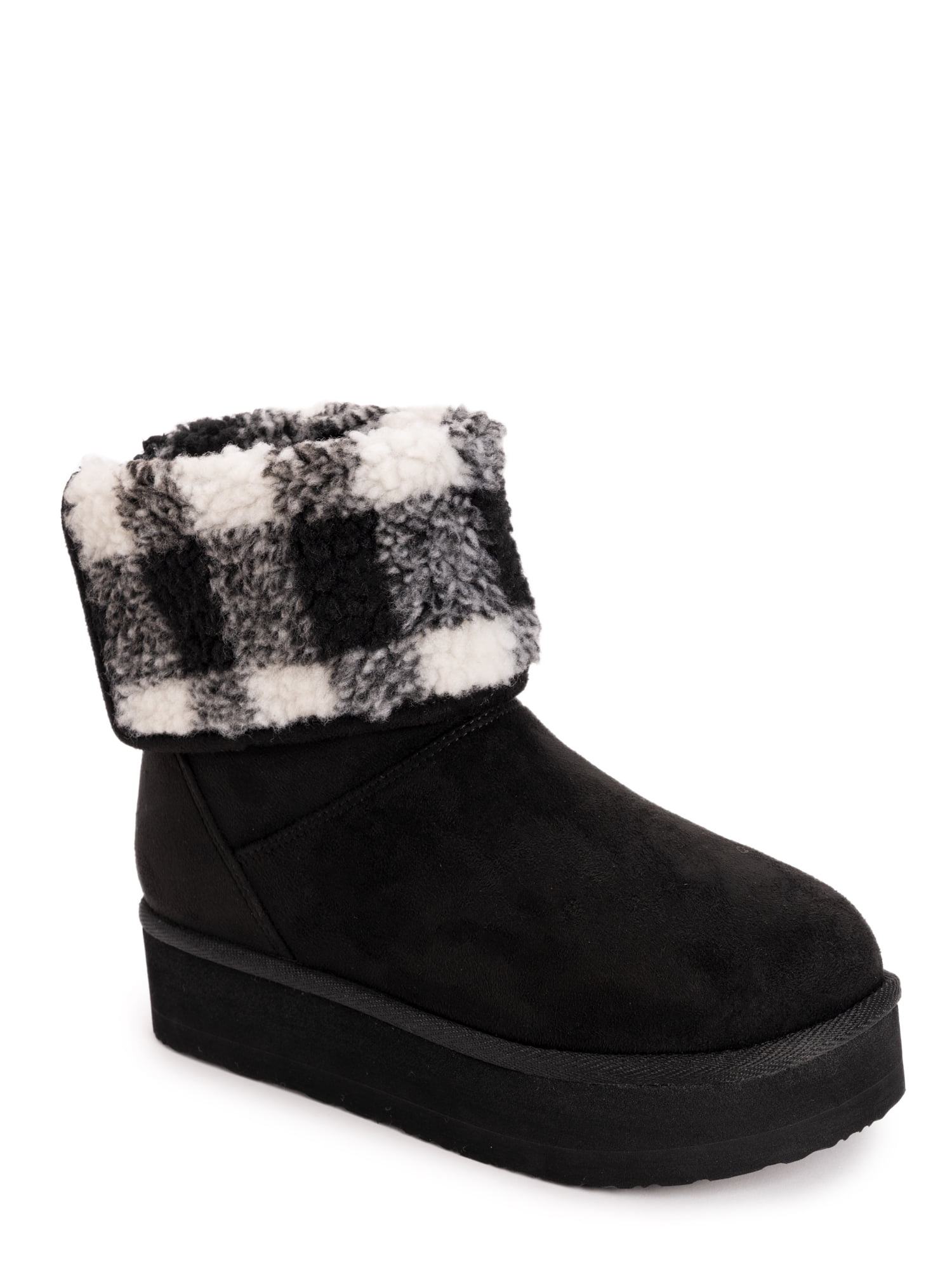 MUK LUKS Women's Adelle Cozy Platform Foldover Boot - Walmart.com