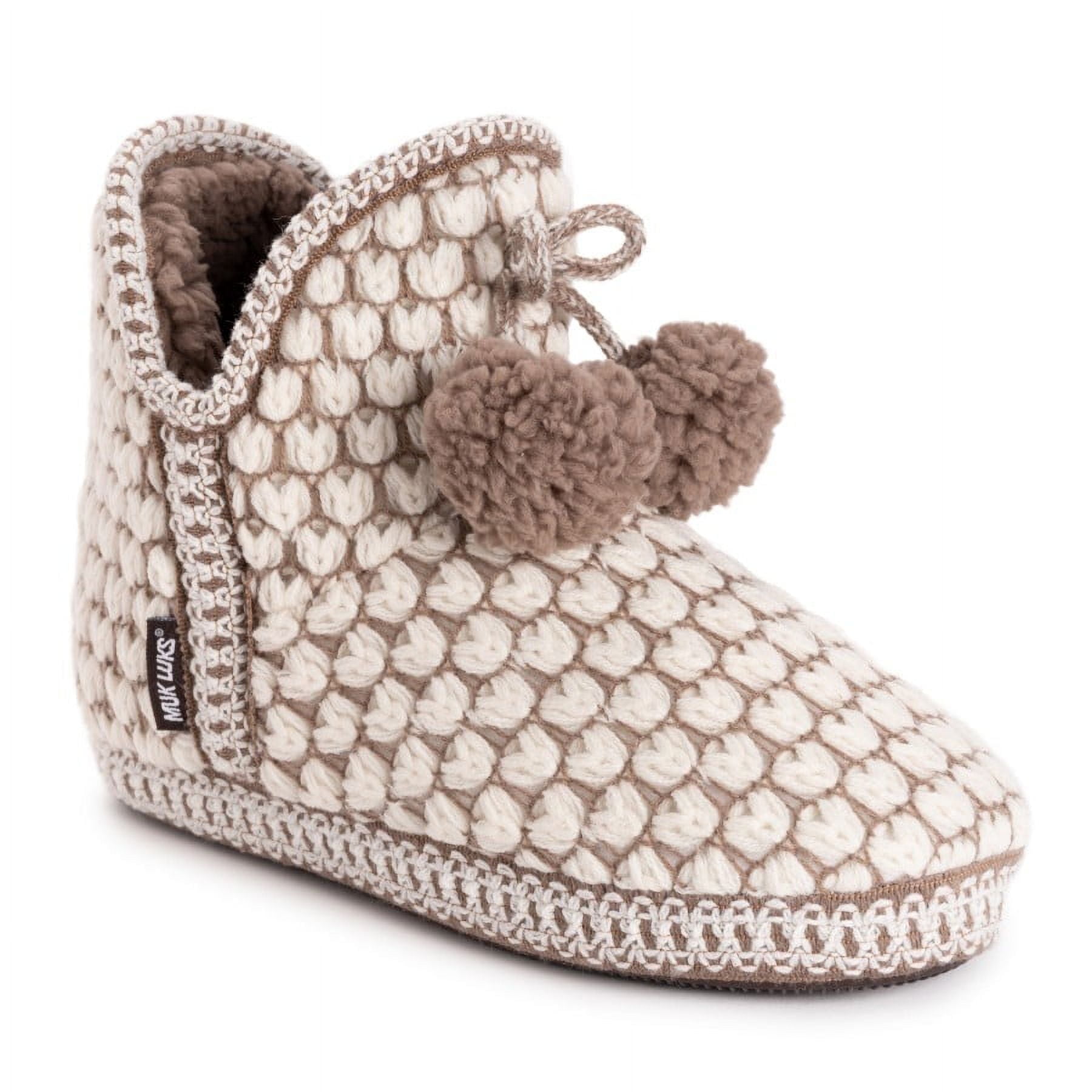 MUK LUKS Women's Amira Bootie Slippers - Walmart.com