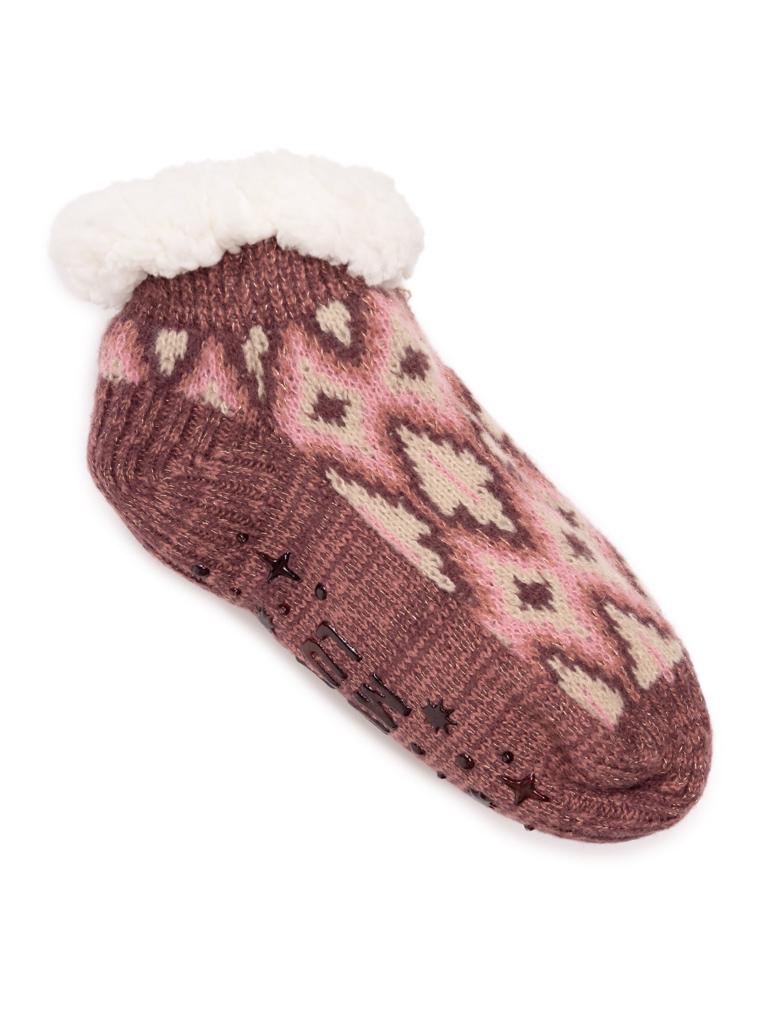 MUK LUKS Women's Ankle Cabin Socks, 1-Pack, Sizes S-XL - Walmart.com