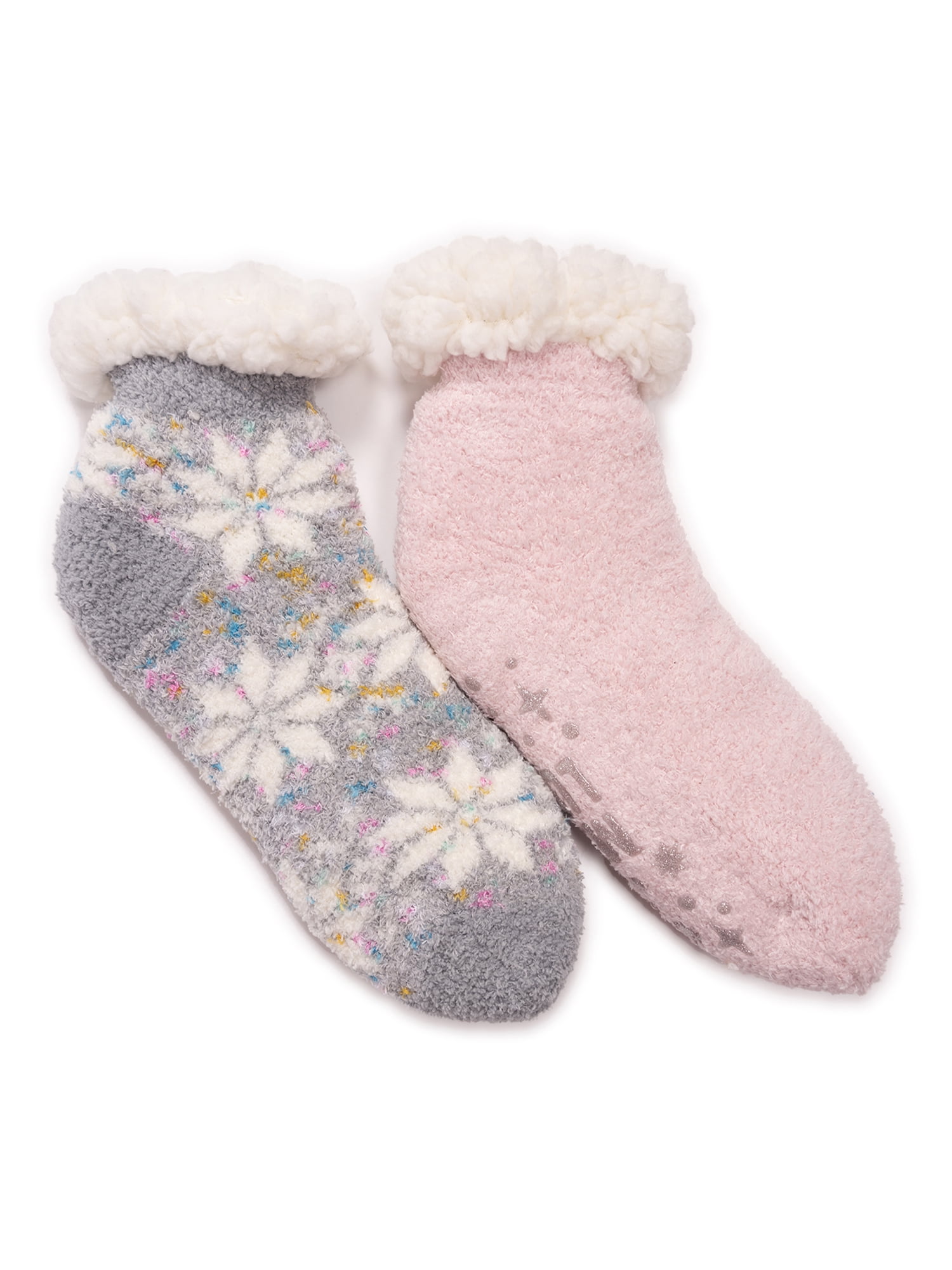 MUK LUKS Women's Ankle Cabin Socks, 2-Pack - Walmart.com
