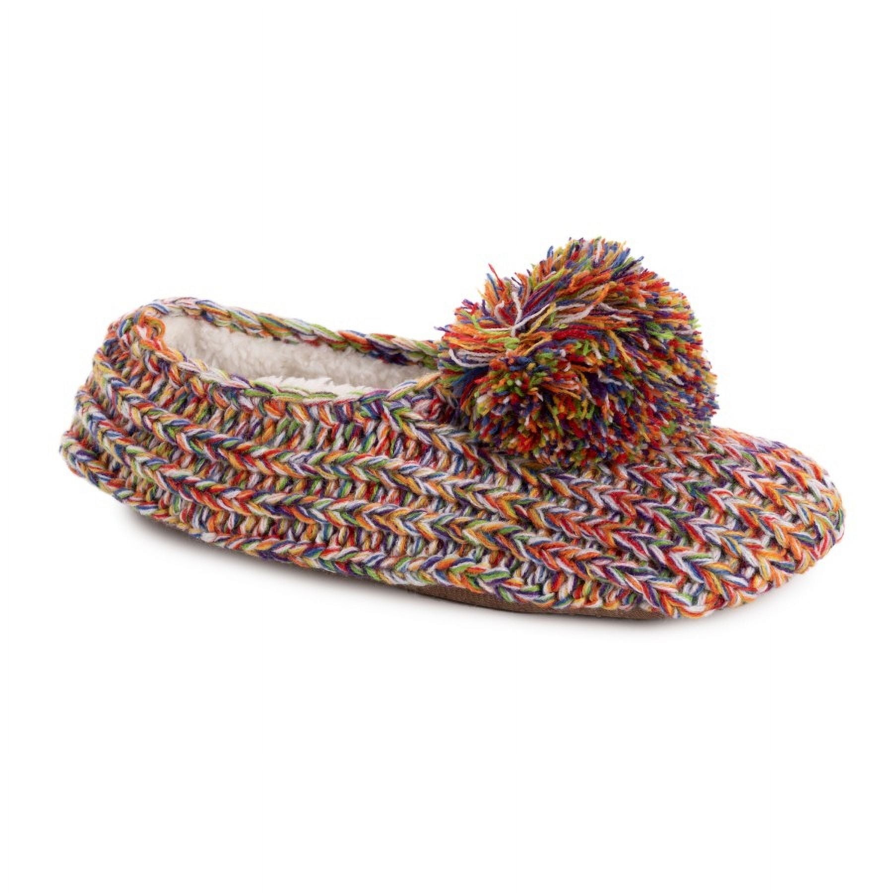 MUK LUKS Women's Ballerina Slippers -Rainbow S/M (5-7) - Walmart.com