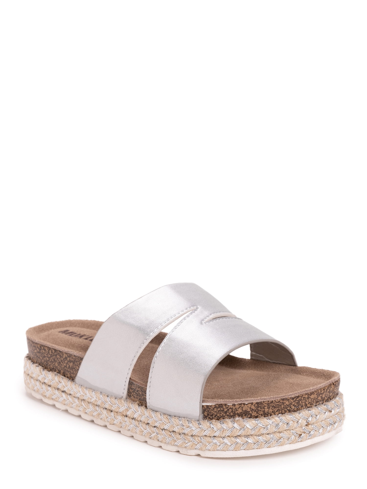 MUK LUKS Women's Beach Blanket Platform Slide - Walmart.com