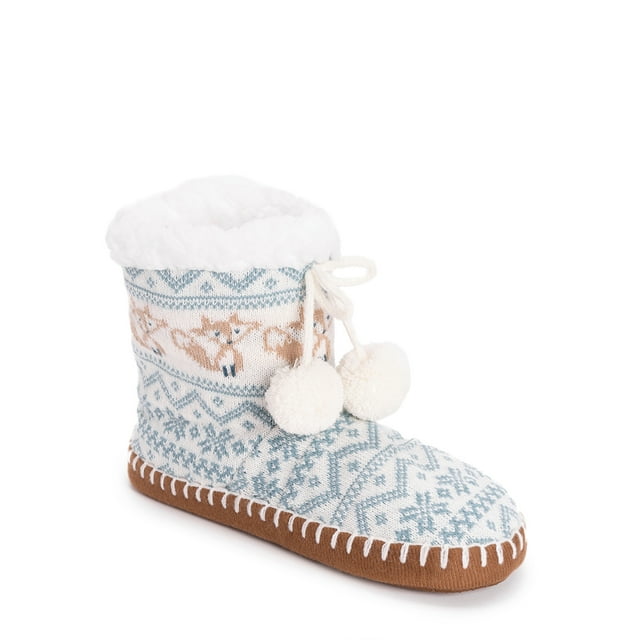 MUK LUKS Women's Bootie Slippers - Walmart.com