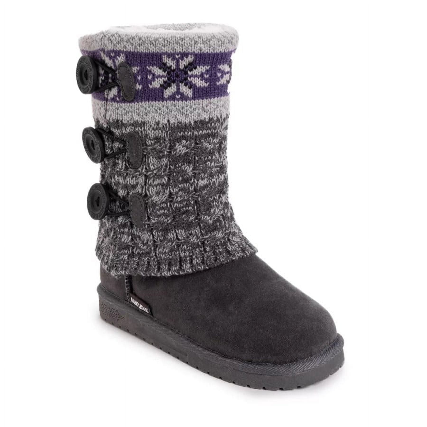 MUK LUKS Women's Boots, Cozy Faux Fur Lined Pull On Boot, Water ...