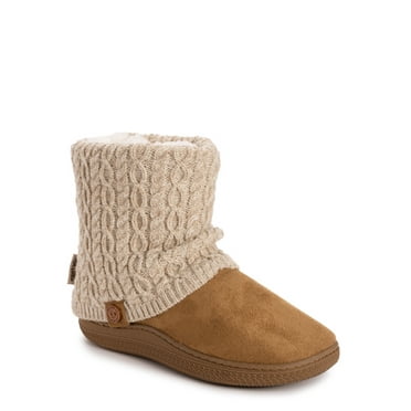 GURGER Booties Slippers Women Winter Knit Slipper Boots Ladies Plush ...