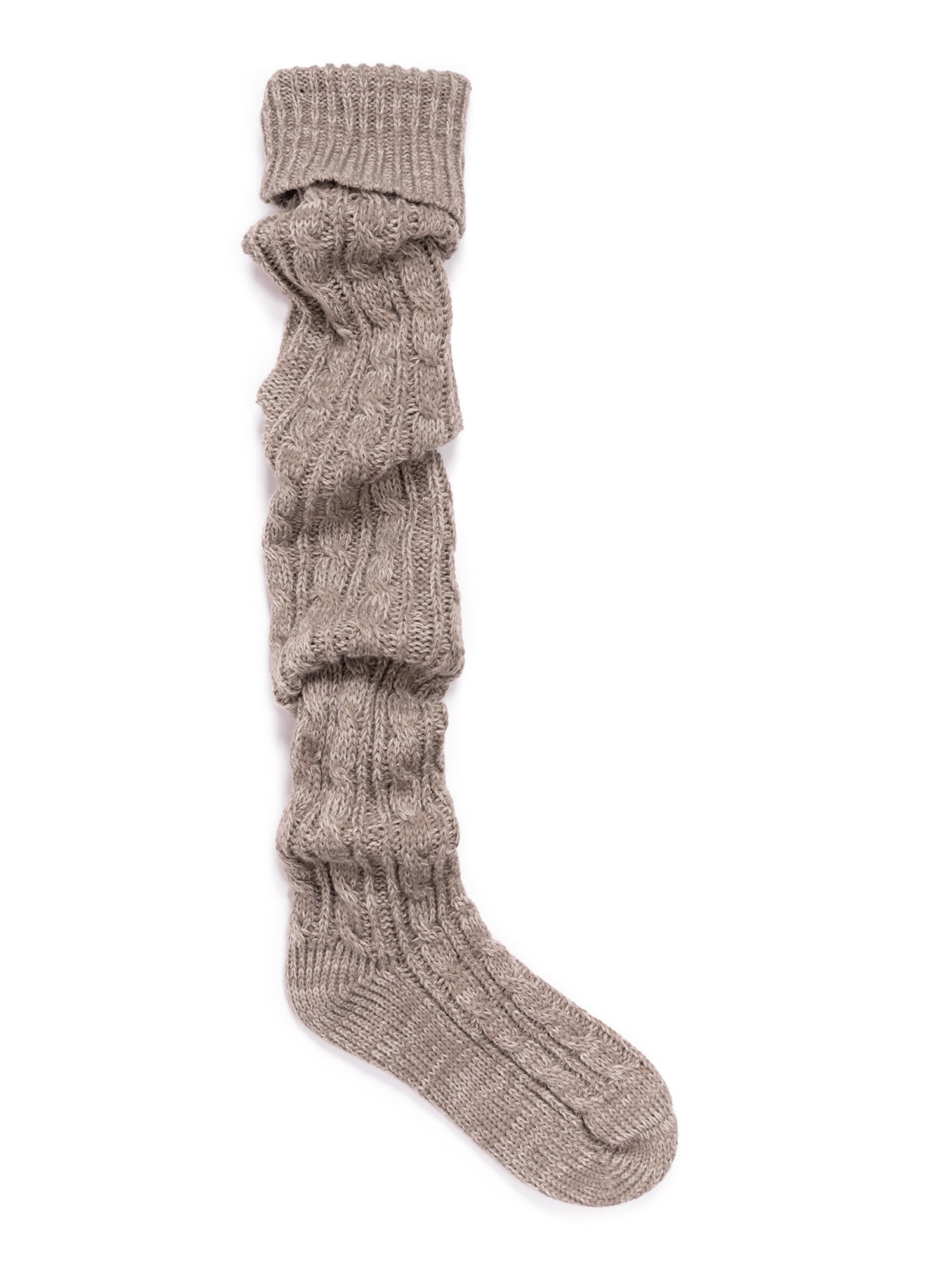 MUK LUKS Women's Thigh High Cable Knit Over the Knee Socks, Cozy ...