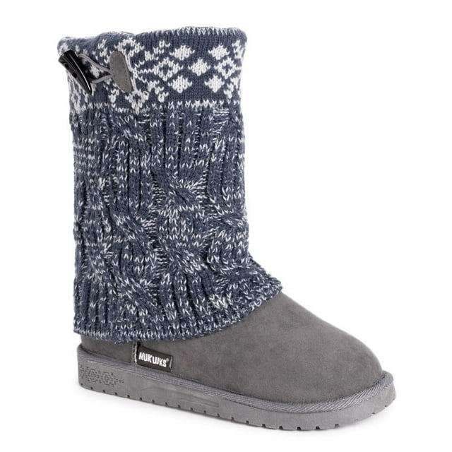 Essentials by MUK LUKS Women's Cheryl Sweater Winter Boots - Walmart.com