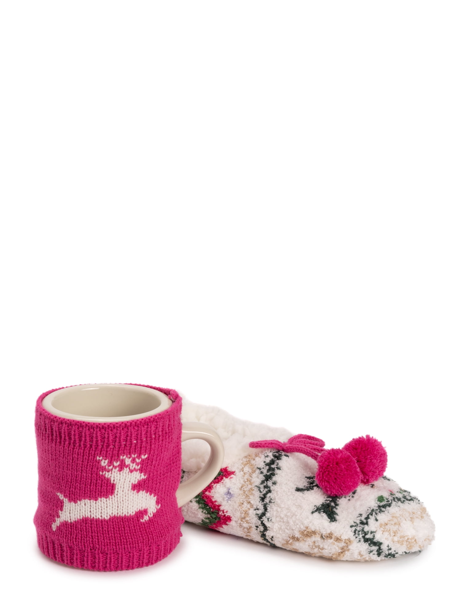 MUK LUKS Women's Cozy Winter Low-Cut Ballerina Slipper Sock Gift Set, Size 6-10 - Walmart.com