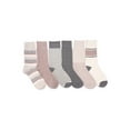 MUK LUKS Women's Crew Boot Socks, 6-Pack, Fits Shoe Sizes 6-11 ...