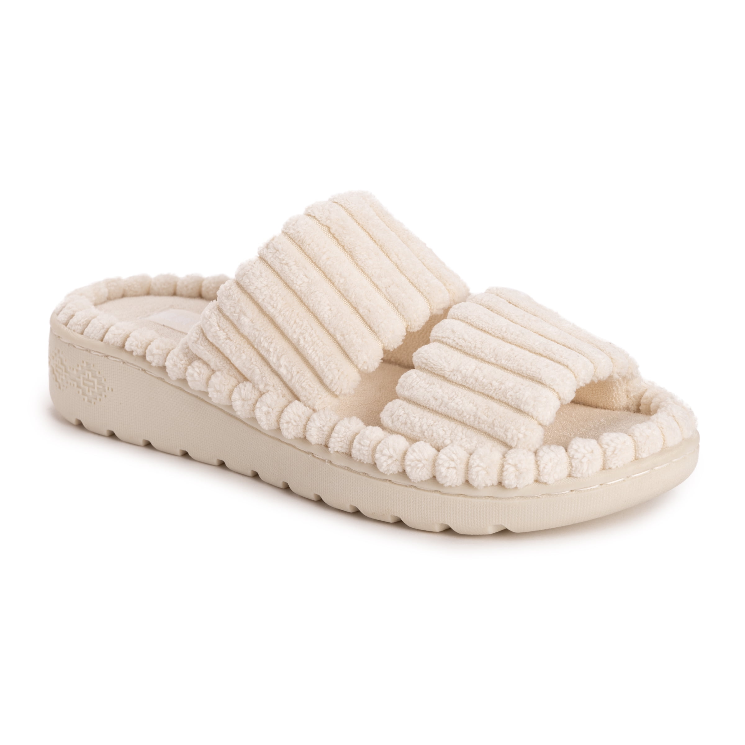 MUK LUKS Women's Double Strap Slide Slipper - Walmart.com