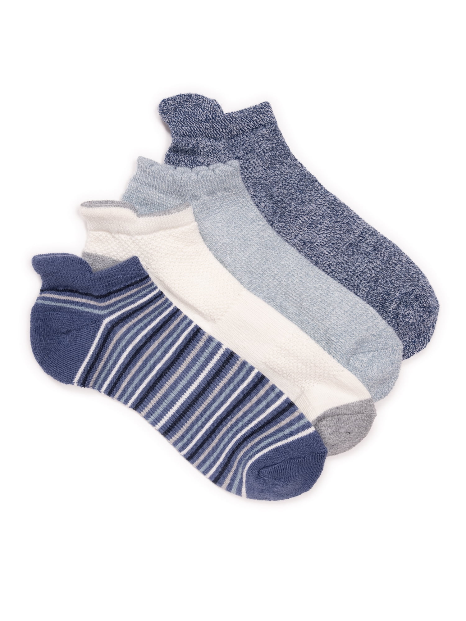 MUK LUKS Women's Dream Step Low-Cut Ankle Socks, 4-Pack, OSFM - Walmart.com