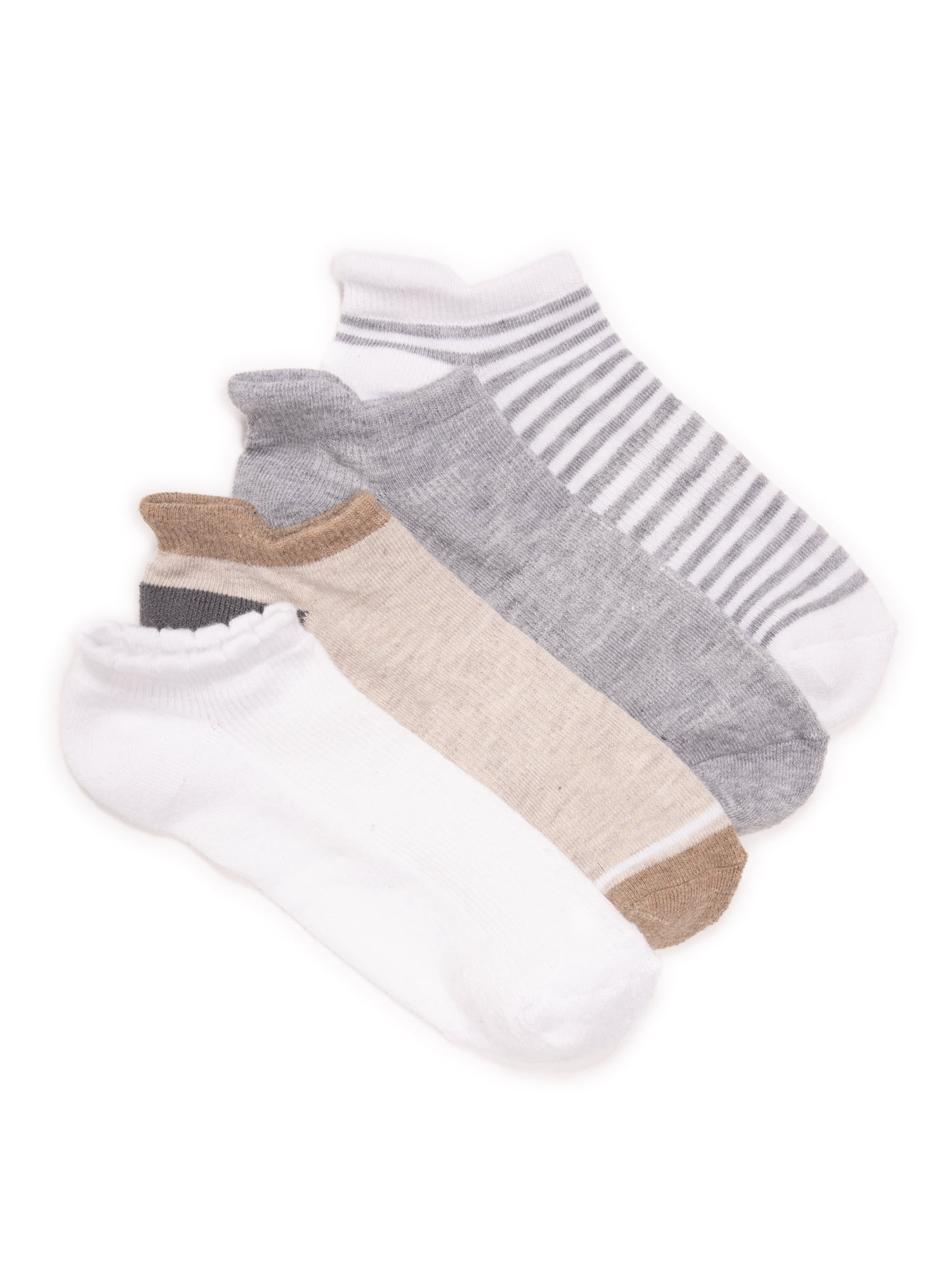 MUK LUKS Women's Dream Step Low-Cut Ankle Socks, 4-Pack, OSFM - Walmart.com