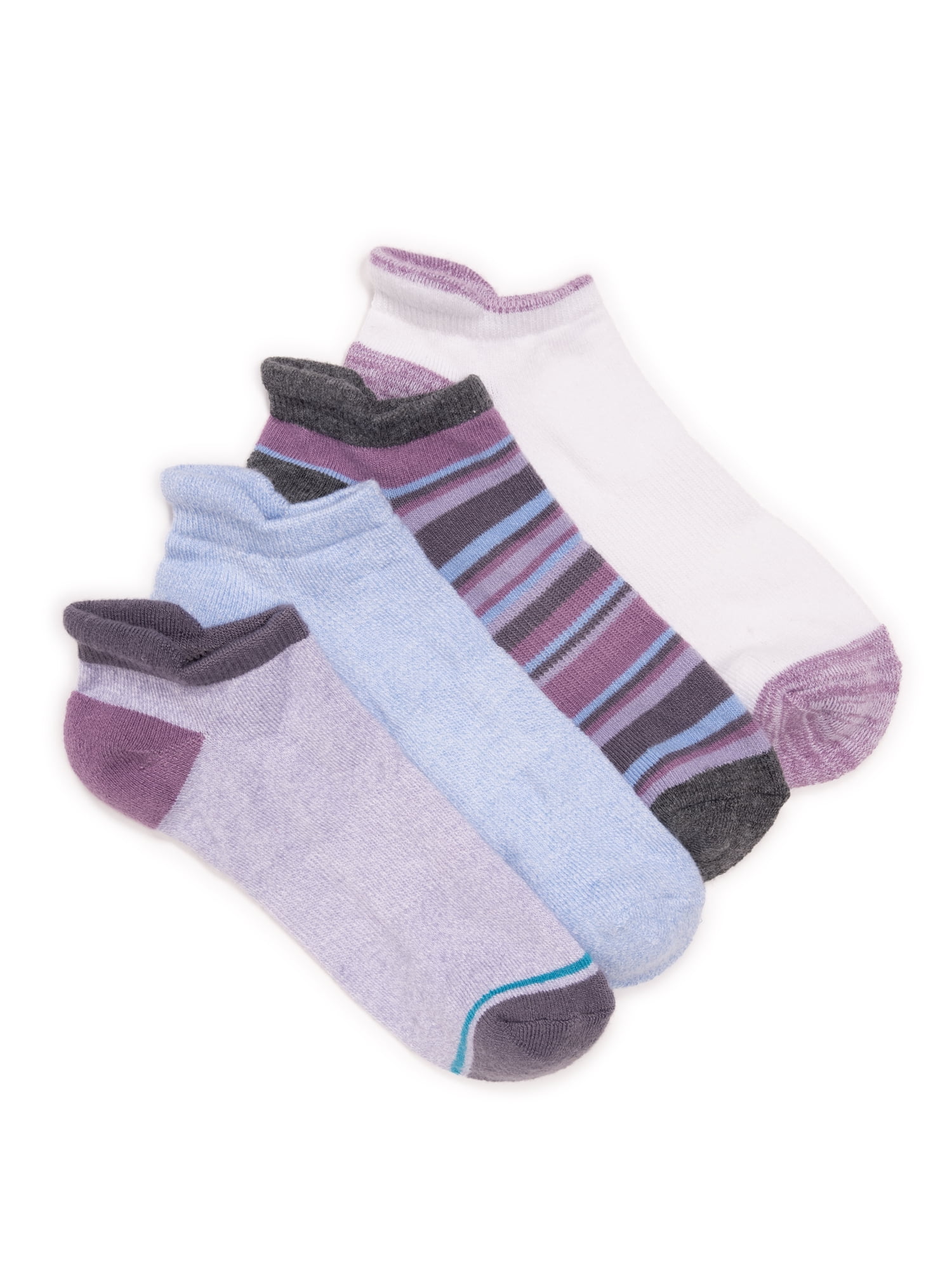 MUK LUKS Women's Dream Step Low-Cut Ankle Socks, 4-Pack, OSFM - Walmart.com