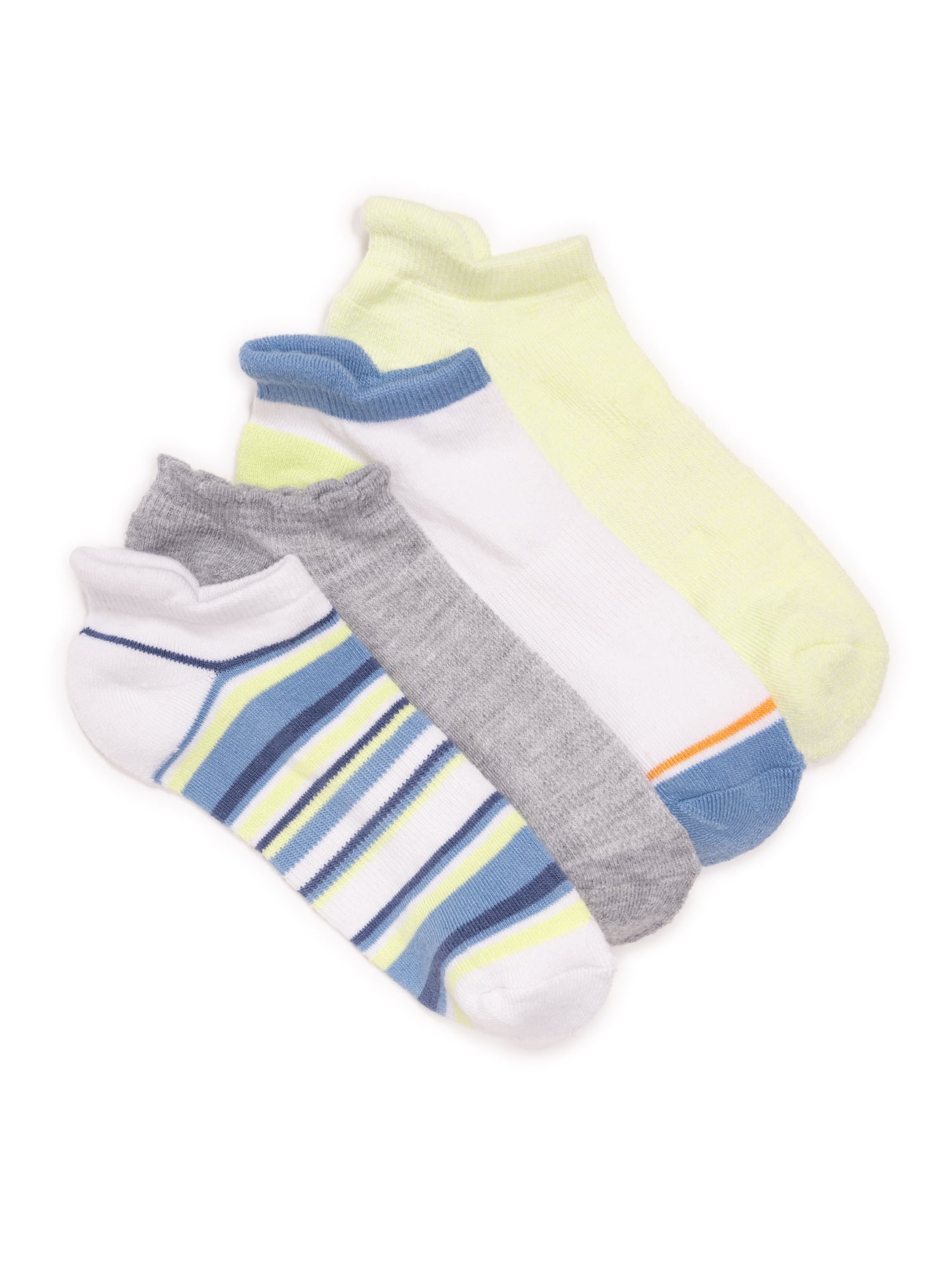 MUK LUKS Women's Dream Step Low-Cut Ankle Socks, 4 Pair Pack - Walmart.com
