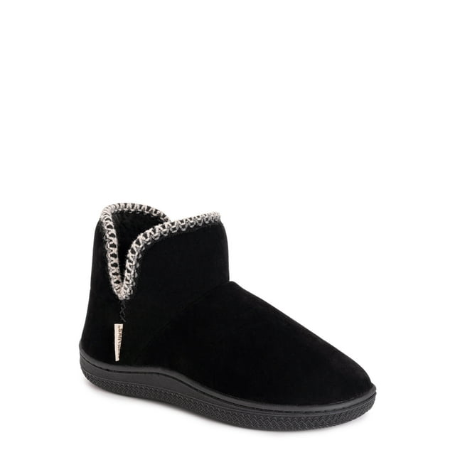 MUK LUKS Women's Faux Suede Slipper Booties - Walmart.com