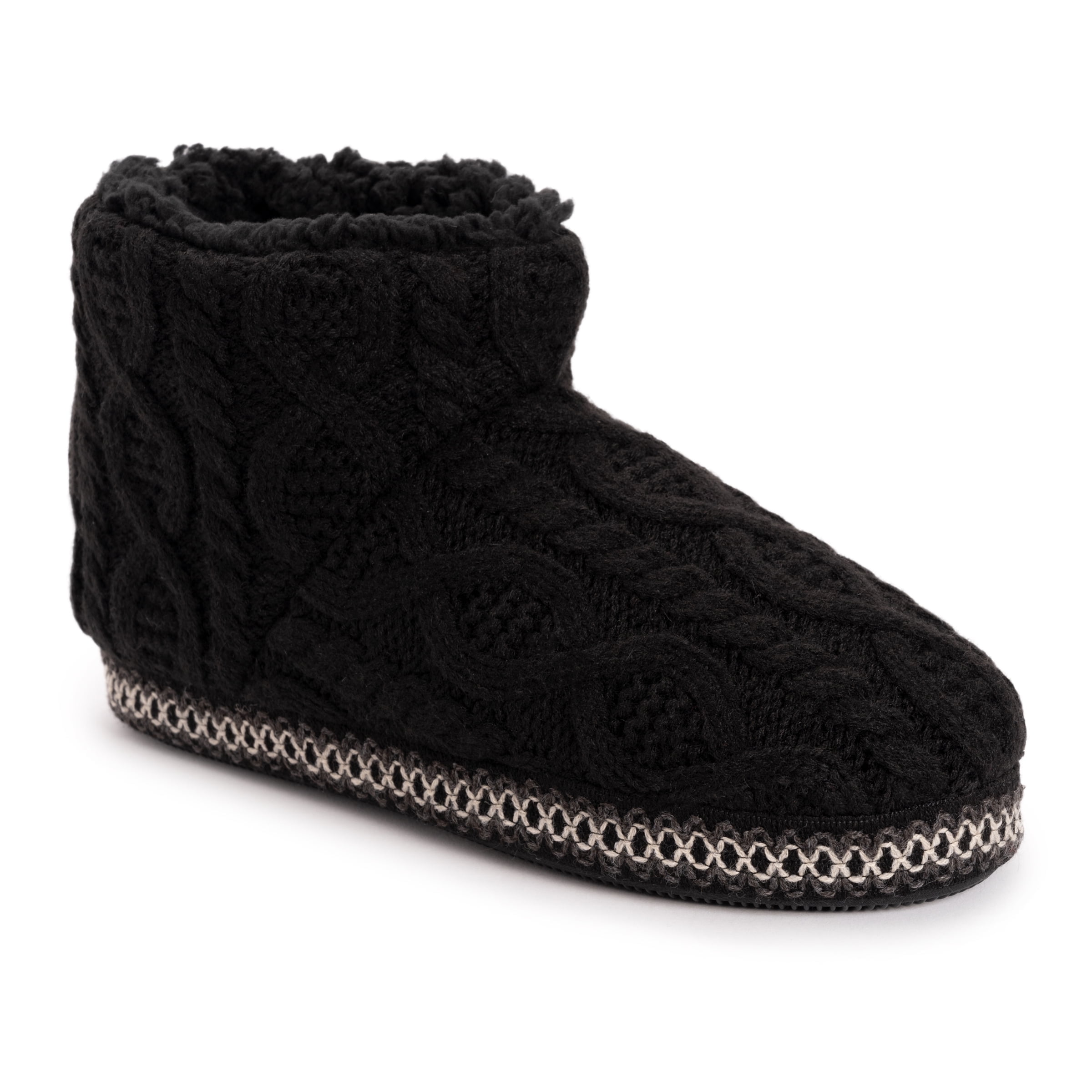 MUK LUKS Women's Favina Bootie Slippers - Walmart.com