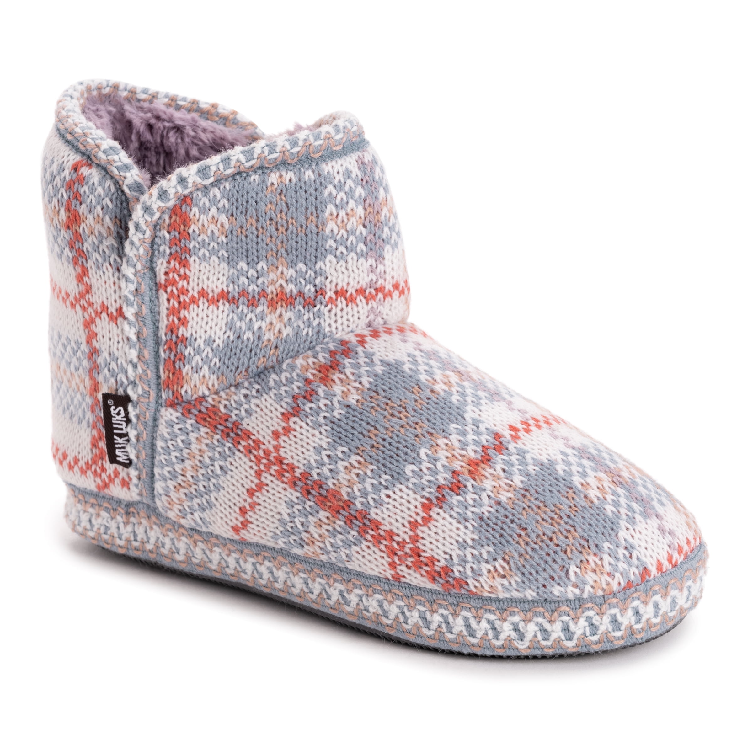 MUK LUKS Women's Leigh Bootie Slippers - Walmart.com