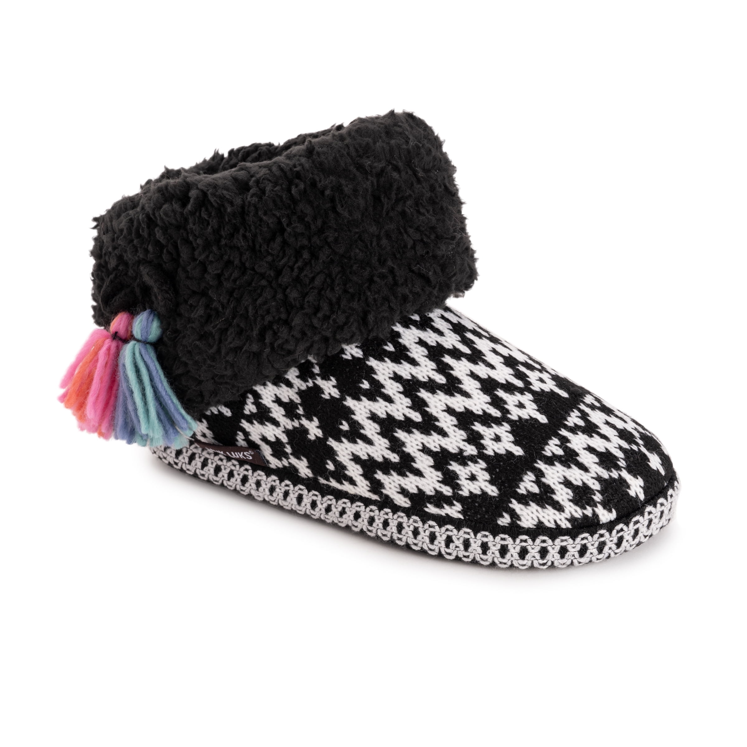 MUK LUKS Womens Melinda Bootie Slippers - Walmart.com