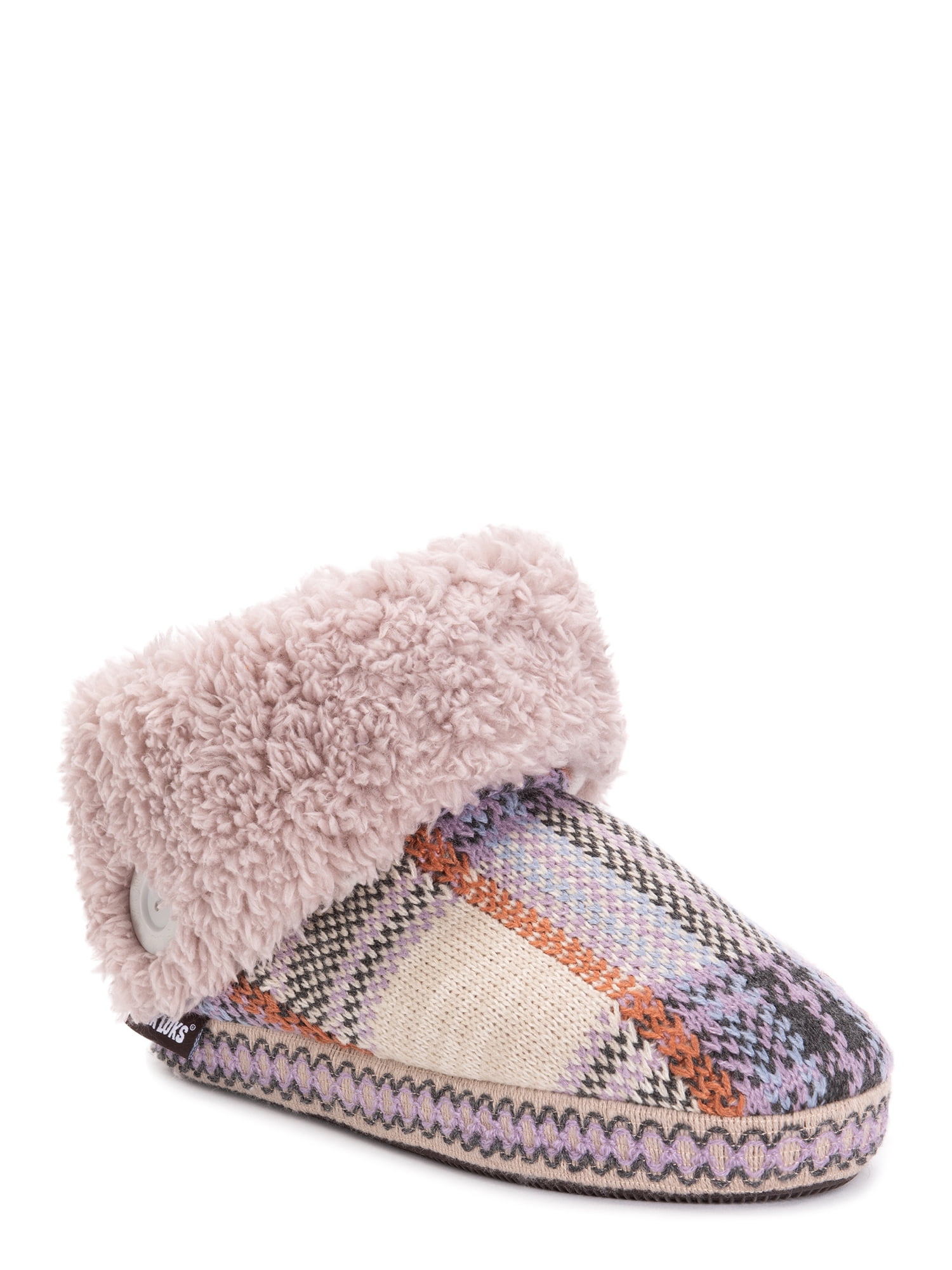 MUK LUKS women's Melinda Slippers - Plaid - Indoor/Outdoor Sole ...