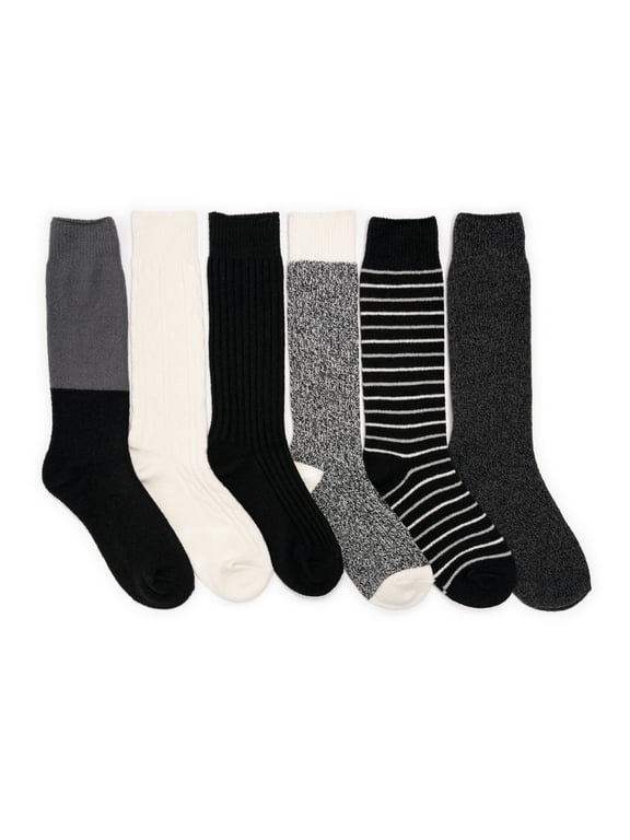 5 Pairs Over Knee Thigh Socks Knee-High Warm Stocking Women Boot Sock ...