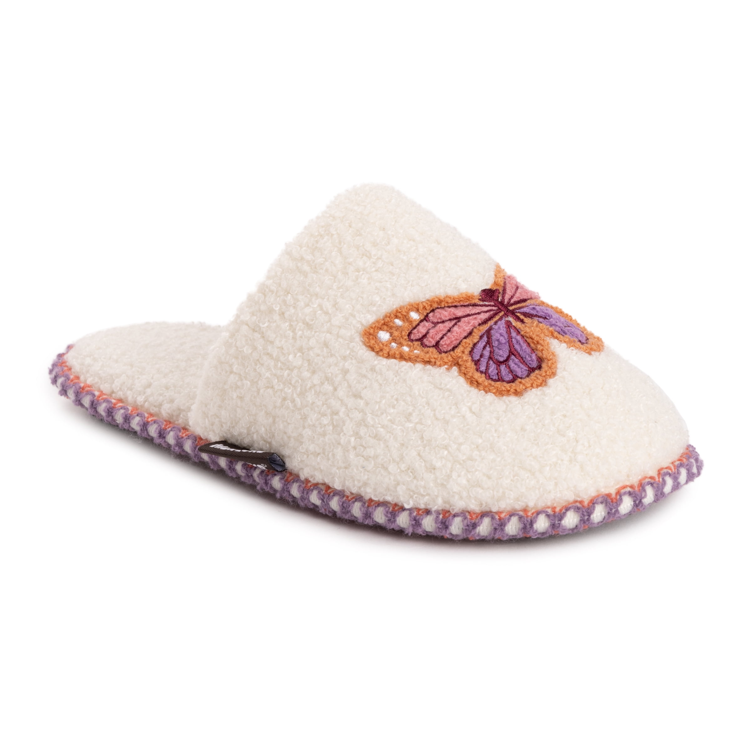 MUK LUKS Women's Novelty Punch Needle Scuff Slipper - Walmart.com