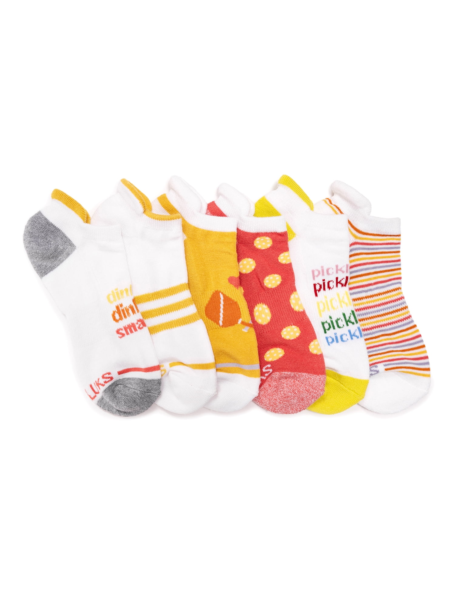 MUK LUKS Women's Pickleball Low-cut Ankle Socks, 6-Pack, Shoe Size 6-11 - Walmart.com