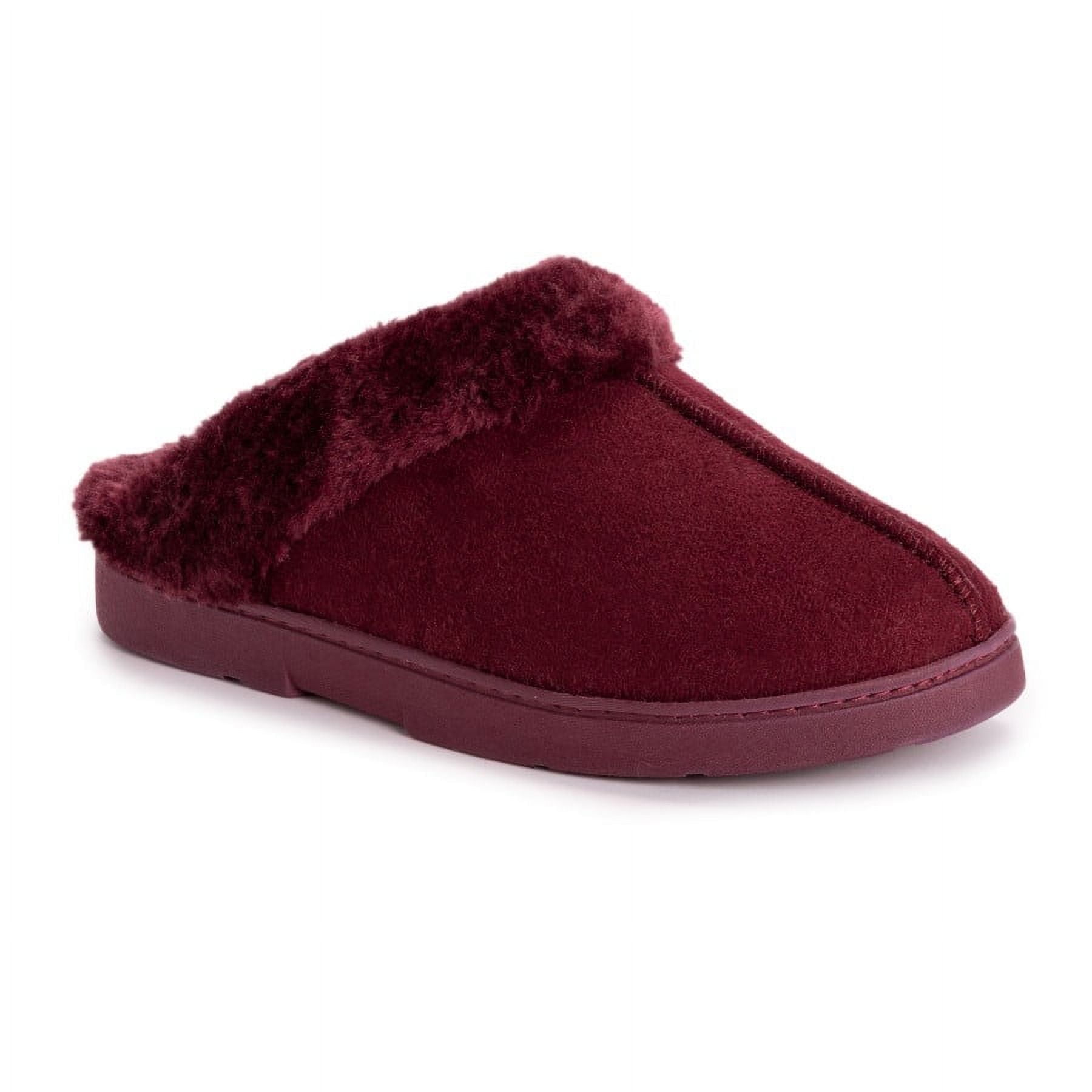 MUK LUKS Women's Polysuede Clog Slippers - Walmart.com