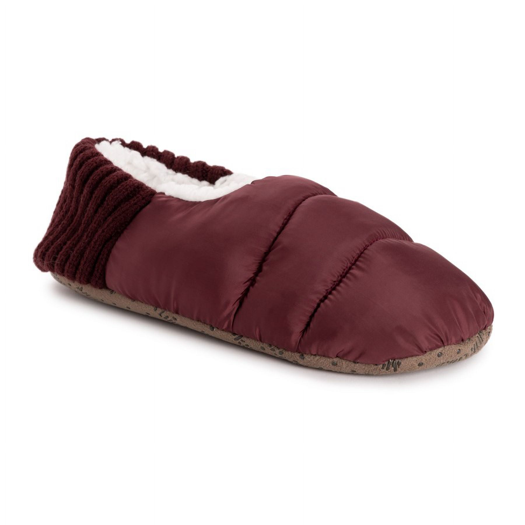 QUILTED BOOTIE-OXBLOOD - Walmart.com