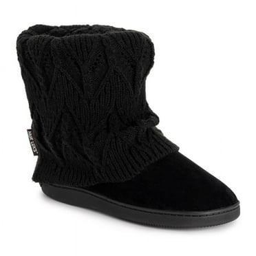 Muk Luks Family Knit Bootie Slipper - Walmart.com