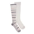 MUK LUKS Women's Regular Width Compression Cotton Knee-High Socks, 2 ...