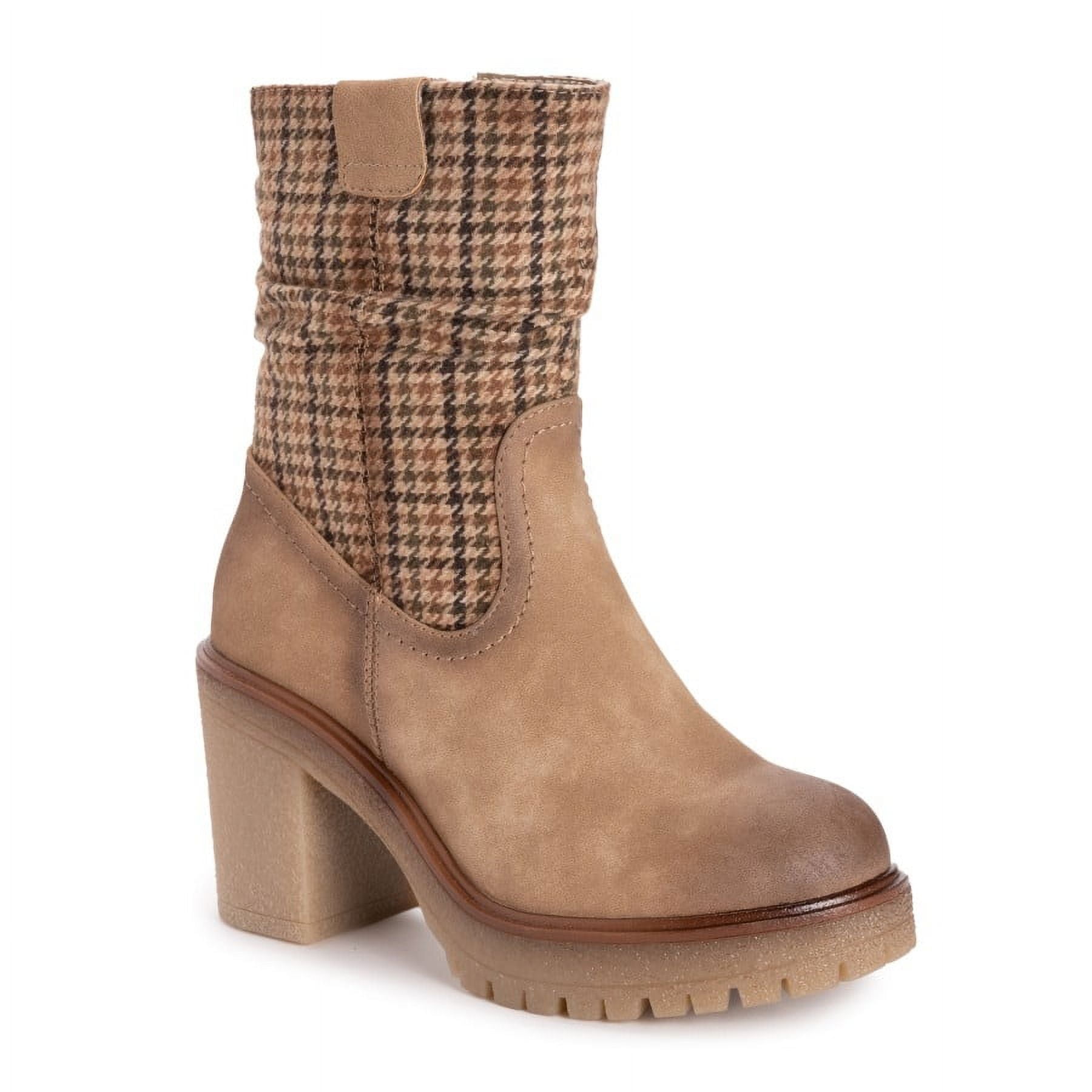 MUK LUKS Women's Riser Pop Heeled Boots - Walmart.com