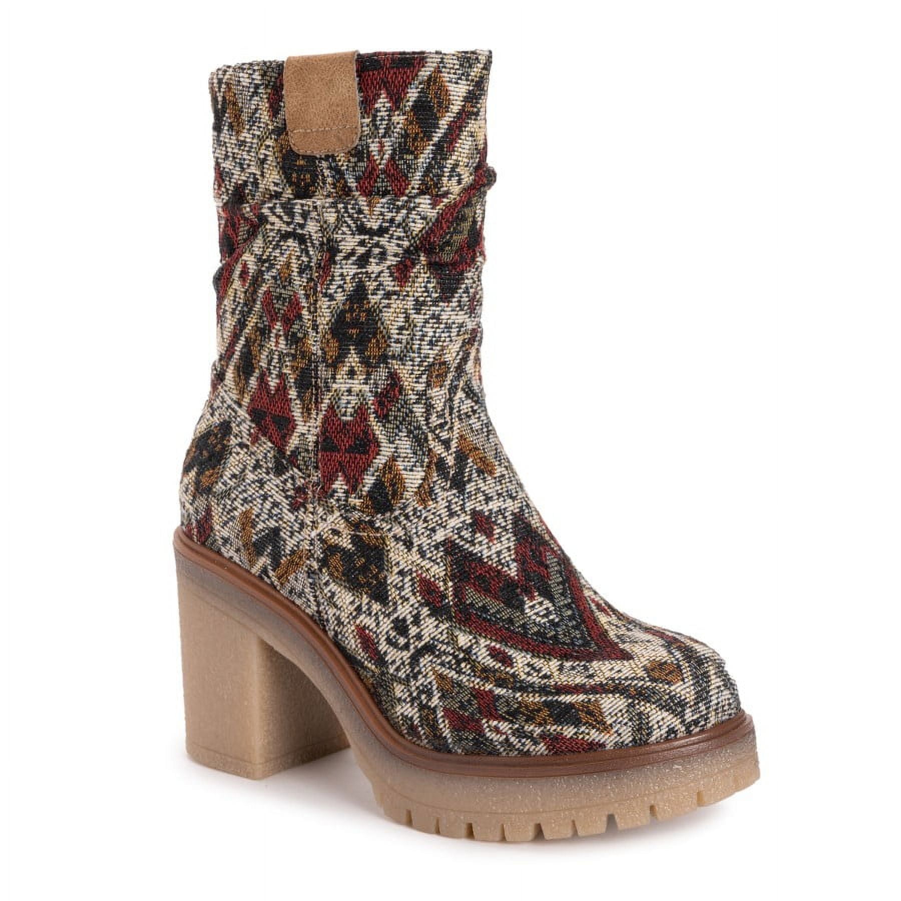 MUK LUKS Women's Riser Pop Heeled Boots - Walmart.com