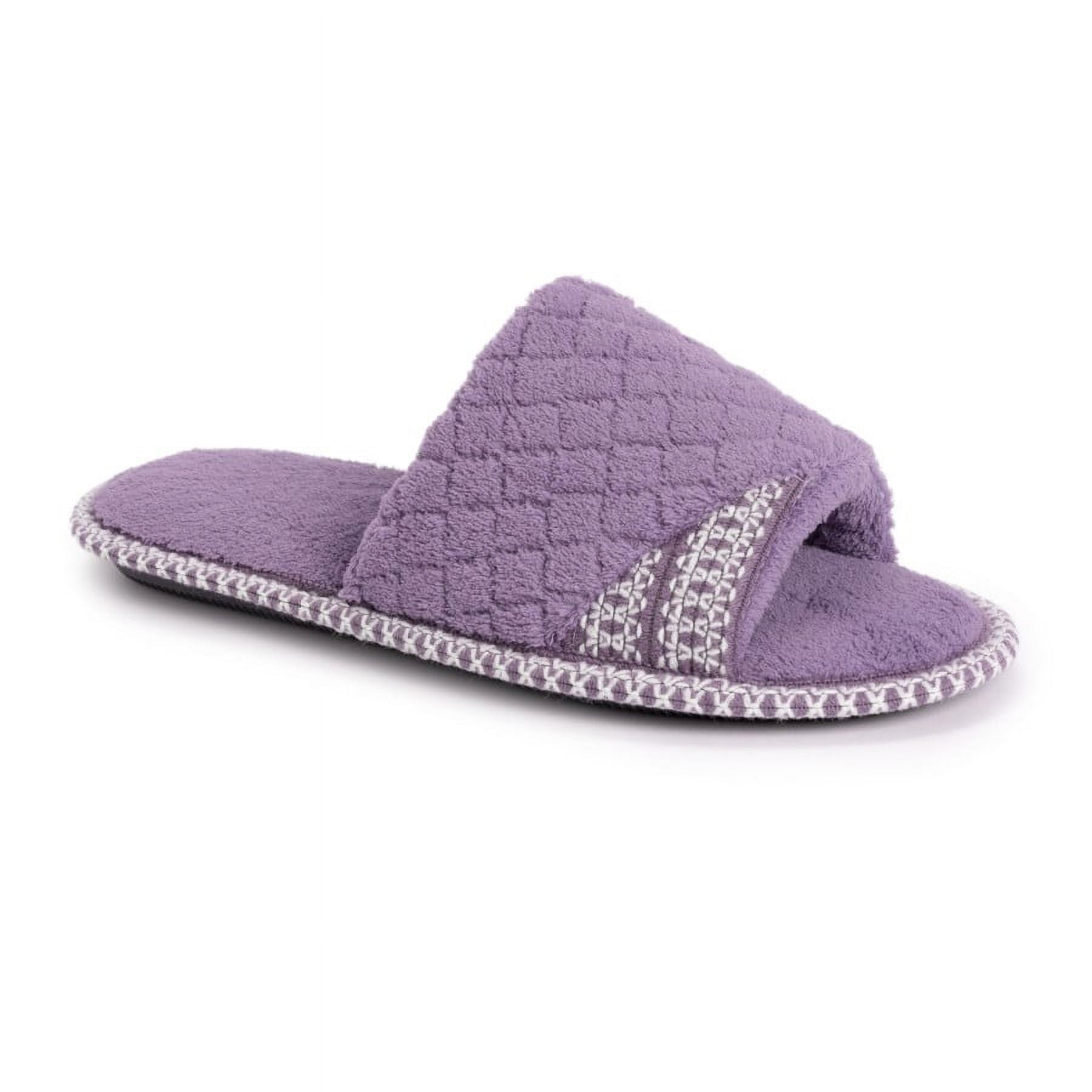 MUK LUKS Women's Sally Open Toe Scuff Slipper - Walmart.com