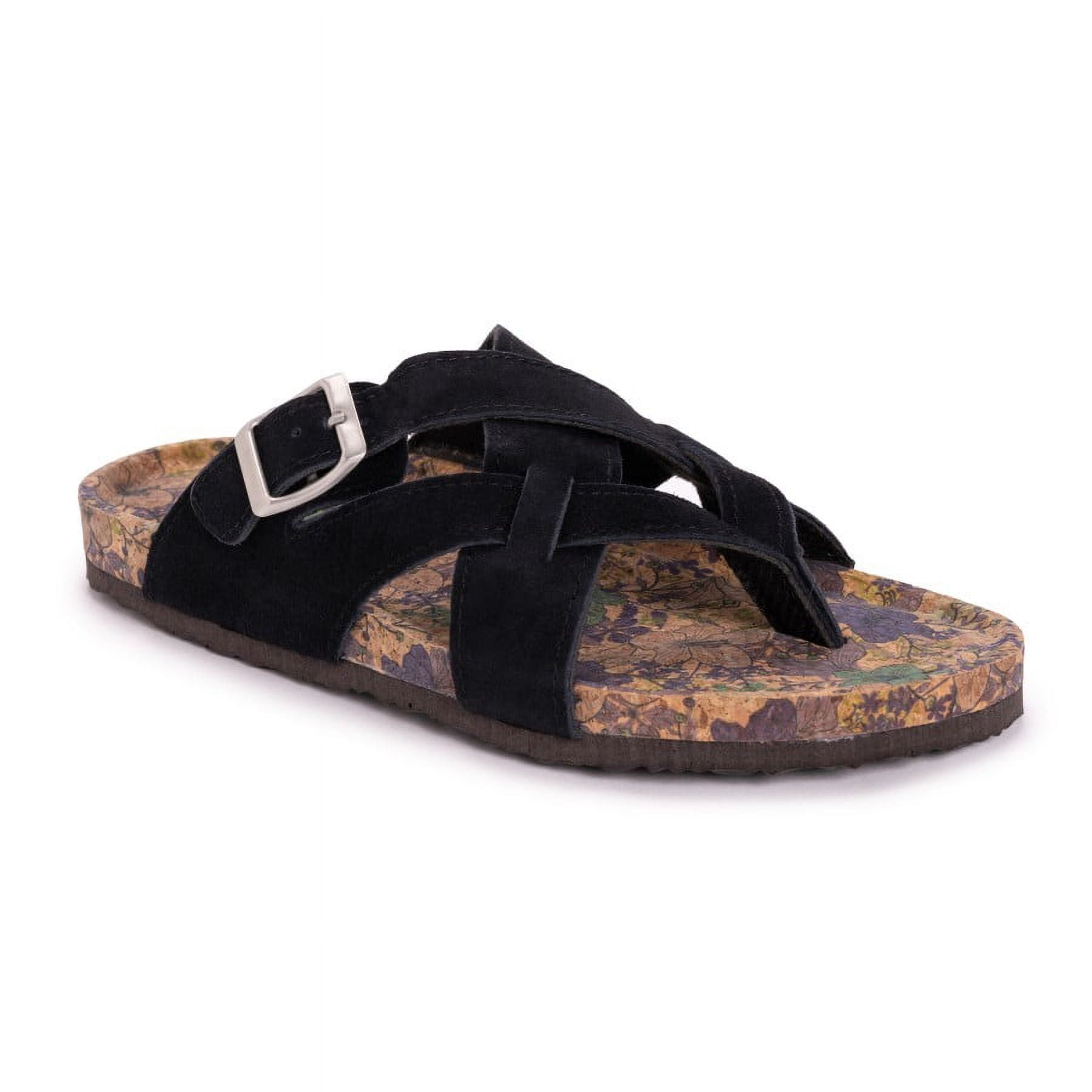 MUK LUKS Women's Shayna Terra Turf Sandals-Black 11 - Walmart.com