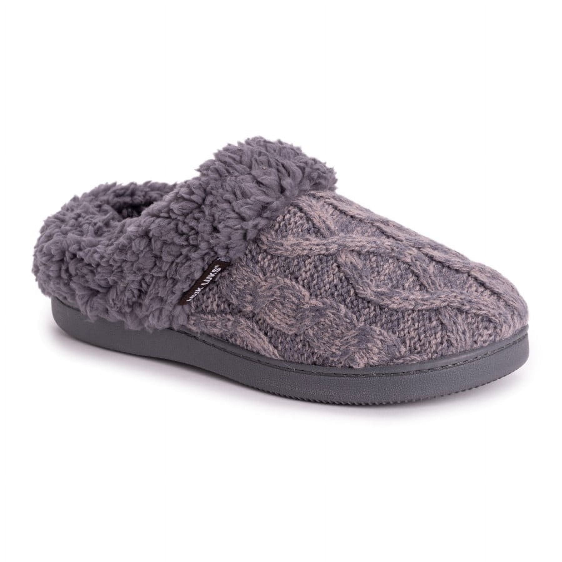 MUK LUKS Women's Suzanne Clog Slippers-Gypsy Rouge L - Walmart.com