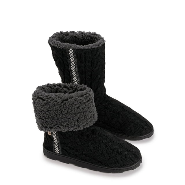 MUK LUKS Women's Tall Convertible Boot Slipper - Walmart.com
