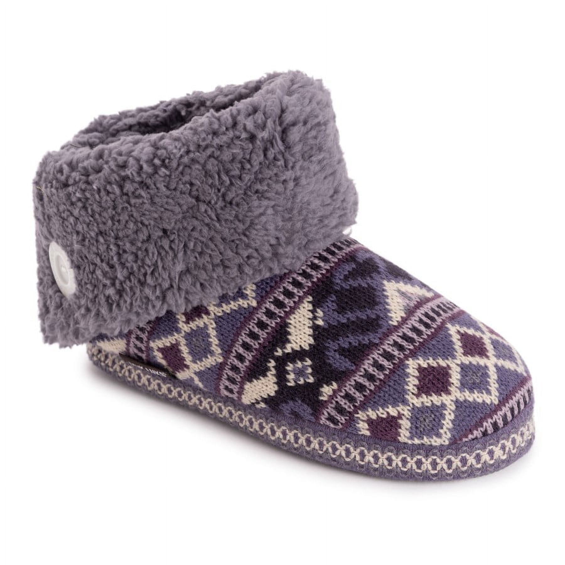 MUK LUKS Womens Melinda Slippers, Amethyst, L (9-10) - Walmart.com