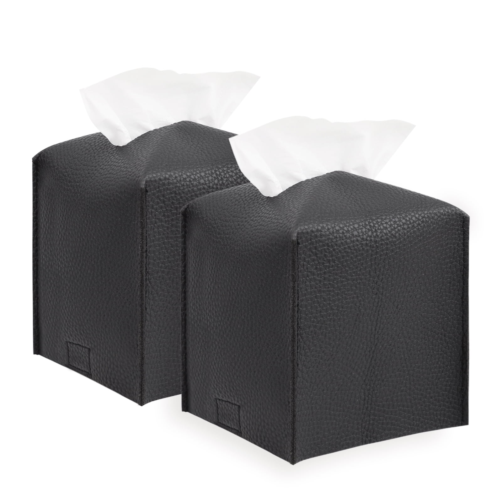 MUKA 2 Pack 5-Inch Square PU Leather Tissue Box Holder Tissue Box ...