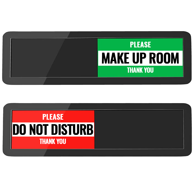MUKA Sliding Room Sign Do Not Disturb Sign Clean Up Room Sign For Hotel ...